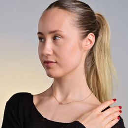 Adelia&acute;s Kette ohne Anh&auml;nger ADELIA&acute;S "Halskette mit Anh&auml;nger &ndash; aus Edelstahl", gold, Halsketten, Damen, 48cm, Edelstahl, Perfekt als Geschenk f&uuml;r besondere Menschen