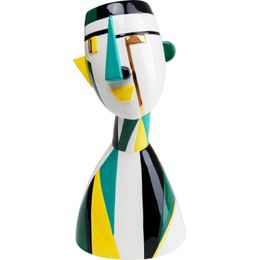 Dekovase KARE DESIGN "Deko Happy Face 43cm", mehrfarbig, B:20cm H:42cm T:16cm, Keramik, Vasen