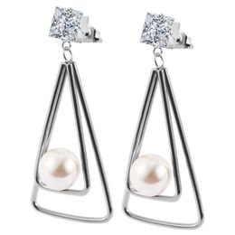 Adelia&acute;s Paar Ohrh&auml;nger ADELIA&acute;S "Ohrringe &ndash; Ohrh&auml;nger aus Edelstahl", Damen, Gr. Damen, Edelstahl, silber, Ohrringe, Ideal als Geschenk zum Jubil&auml;um
