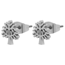 Adelia&acute;s Paar Ohrh&auml;nger ADELIA&acute;S "Ohrringe &ndash; Ohrstecker aus Edelstahl", Damen, Gr. Damen, Edelstahl, silber, Ohrringe, Ideal zum Verschenken &ndash; schlicht und stilvoll