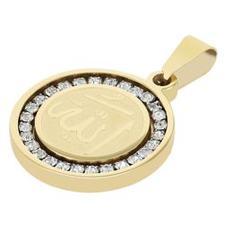 Adelia&acute;s Kettenanh&auml;nger ADELIA&acute;S "Anh&auml;nger aus Edelstahl mit Strass Steinchen", gold, Schmuckanh&auml;nger, Damen, Edelstahl, Kettenanh&auml;nger, Perfekt als Geschenk f&uuml;r besondere Menschen