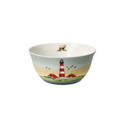 Sch&uuml;ssel Goebel "Scandic Home - North Sea Lighthouses", bunt, B:15cm H:7cm T:15cm, Fine China-Porzellan, Sch&uuml;sseln, Sch&uuml;ssel