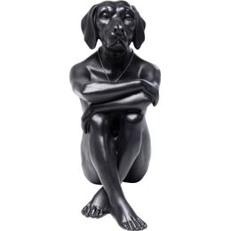 Dekofigur KARE DESIGN "Dog", schwarz, B:26cm H:33cm T:17cm, Polyresin, Dekofiguren, verschiedene Farben & Gr&ouml;&szlig;en