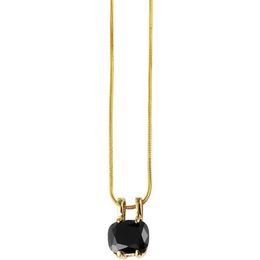 Adelia&acute;s Kette ohne Anh&auml;nger ADELIA&acute;S "Halskette mit Anh&auml;nger &ndash; aus Edelstahl", schwarz (gold), Halsketten, Damen, 58cm, Edelstahl, Zum Verschenken &ndash; ideal zum Weihnachten