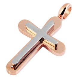 Adelia&acute;s Kettenanh&auml;nger ADELIA&acute;S "Anh&auml;nger &ndash; Kreuz Kreuzanh&auml;nger aus Edelstahl", silber, Schmuckanh&auml;nger, Damen, Edelstahl, Kettenanh&auml;nger, Sch&ouml;ne Geschenkidee zum einfach so