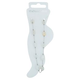 Adelia&acute;s Kettenanh&auml;nger ADELIA&acute;S "Anh&auml;nger aus Edelstahl mit Perle", transparent (silber), Schmuckanh&auml;nger, Damen, Edelstahl, Kettenanh&auml;nger, Zum Verschenken an Menschen, die Ihnen am Herzen liegen