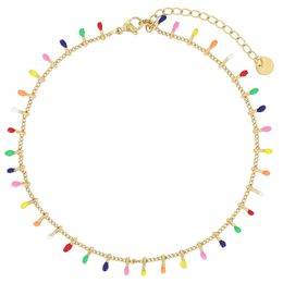 Adelia&acute;s Kettenanh&auml;nger ADELIA&acute;S "Anh&auml;nger aus Edelstahl mit Perle", gold, Schmuckanh&auml;nger, Damen, Edelstahl, Kettenanh&auml;nger, Ideal als Geschenk &ndash; dezent und elegant