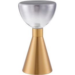 NOVA LUCE Tischleuchte "VOI", gold, 1, &Oslash; 17cm H: 32cm, 1 Stk., Leuchten, Tischleuchte