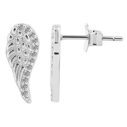 Adelia&acute;s Paar Ohrh&auml;nger ADELIA&acute;S "Ohrringe &ndash; Ohrstecker Fl&uuml;gel aus 925 Silber", Damen, Gr. Damen, Silber 925 (Sterlingsilber), silber, Ohrringe, Ideal als Geschenk &ndash; dezent und elegant