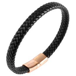 Adelia&acute;s Armband ADELIA&acute;S "Armband &ndash; Textilarmband aus Leder 20 cm", rosa (schwarz), Armb&auml;nder, Damen, 20cm, Leder, Armband, Sch&ouml;ne Geschenkidee zum Muttertag