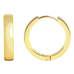 Adelia&acute;s Klappcreolen ADELIA&acute;S "Ohrringe &ndash; Klappcreole aus Edelstahl", Damen, Gr. Damen, Edelstahl, gold, Ohrringe Klappcreolen, Perfekt zum Verschenken an besondere Menschen