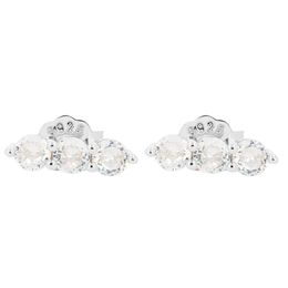 Adelia&acute;s Paar Ohrh&auml;nger ADELIA&acute;S "Ohrringe &ndash; Ohrstecker aus 925 Silber", Damen, Gr. Damen, Silber 925 (Sterlingsilber), transparent (silber), Ohrringe, Eine sch&ouml;ne Geschenkidee f&uuml;r jeden Anlass