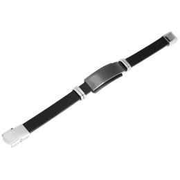 Adelia&acute;s Armband ADELIA&acute;S "Armband aus Leder 21,5 cm", schwarz, Armb&auml;nder, Herren, 22cm, Leder, Armband, Sch&ouml;ne Geschenkidee zum Geburtstag