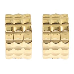 Adelia&acute;s Klappcreolen ADELIA&acute;S "Ohrringe &ndash; Klappcreole aus Edelstahl", Damen, Gr. Unisex, Edelstahl, gold, Ohrringe Klappcreolen, Sch&ouml;ne Geschenkidee zum Geburtstag