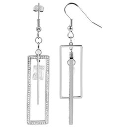 Adelia&acute;s Paar Ohrh&auml;nger ADELIA&acute;S "Ohrringe &ndash; Ohrstecker aus Edelstahl mit Strass", Damen, Gr. Damen, Edelstahl, silber, Ohrringe, Ein kleines Geschenk mit gro&szlig;er Wirkung