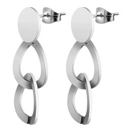 Adelia&acute;s Paar Ohrh&auml;nger ADELIA&acute;S "Ohrringe &ndash; Ohrstecker aus Edelstahl", Damen, Gr. Damen, Edelstahl, silber, Ohrringe, Geschenkidee: zeitlos und vielseitig