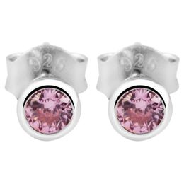 Adelia&acute;s Paar Ohrh&auml;nger ADELIA&acute;S "Ohrringe &ndash; Ohrstecker aus 925 Silber mit Zirkonia", M&auml;dchen, Gr. Kinder, Silber 925 (Sterlingsilber), silber, Ohrringe, Zum Verschenken &ndash; ideal zum einen besonderen Tag