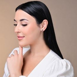 Adelia&acute;s Paar Ohrh&auml;nger ADELIA&acute;S "Ohrringe &ndash; Ohrstecker aus Edelstahl mit Zirkonia", Damen, Gr. Damen, Edelstahl, gr&uuml;n (silber), Ohrringe, Eine sch&ouml;ne Geschenkidee f&uuml;r jeden Anlass