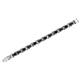 Adelia&acute;s Gliederarmband ADELIA&acute;S "Armband &ndash; Gliederarmband aus Edelstahl 21 cm", schwarz, Armb&auml;nder, Herren, 21cm, Edelstahl, Gliederarmband, Perfekt zum Verschenken an besondere Menschen