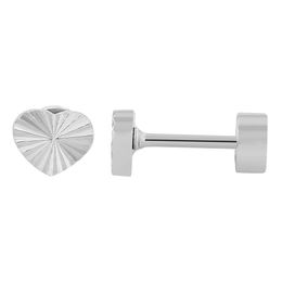Adelia&acute;s Paar Ohrh&auml;nger ADELIA&acute;S "Ohrringe &ndash; Ohrstecker Herz aus Edelstahl", Damen, Gr. Damen, Edelstahl, silber, Ohrringe, Zum Verschenken &ndash; ideal zum einfach so