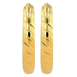 Adelia&acute;s Klappcreolen ADELIA&acute;S "Ohrringe &ndash; Klappcreole aus Edelstahl", Damen, Gr. Damen, Edelstahl, gold, Ohrringe Klappcreolen, Zum Verschenken &ndash; passend f&uuml;r viele Anl&auml;sse