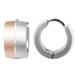 Adelia&acute;s Klappcreolen ADELIA&acute;S "Ohrringe &ndash; Klappcreole aus Edelstahl", Damen, Gr. Damen, Edelstahl, wei&szlig;, Ohrringe Klappcreolen, Ein Geschenk, das Freude macht