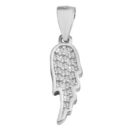 Adelia&acute;s Kettenanh&auml;nger ADELIA&acute;S "Anh&auml;nger &ndash; Fl&uuml;gel Anh&auml;nger aus 925 Silber mit Zirkonia", silber, Schmuckanh&auml;nger, Damen, Silber 925 (Sterlingsilber), Kettenanh&auml;nger, Geschenkidee: zeitlos und vielseitig
