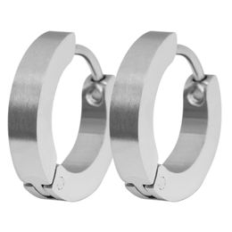 Adelia&acute;s Klappcreolen ADELIA&acute;S "Ohrringe &ndash; Klappcreole aus Edelstahl", Damen, Gr. Unisex, Edelstahl, silber, Ohrringe Klappcreolen, Ideal als Geschenk &ndash; dezent und elegant