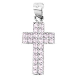 Adelia&acute;s Kettenanh&auml;nger ADELIA&acute;S "Anh&auml;nger &ndash; Kreuz Kreuzanh&auml;nger aus 925 Silber mit Zirkonia", silber, Schmuckanh&auml;nger, Damen, Silber 925 (Sterlingsilber), Kettenanh&auml;nger, Perfekt zum Verschenken an besondere Menschen