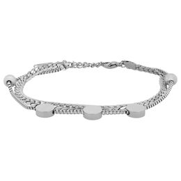 Adelia&acute;s Armband ADELIA&acute;S "Armband aus Edelstahl 18+3 cm", silber, Armb&auml;nder, Damen, 21cm, Edelstahl, Armband, Ein Geschenk, das Freude macht