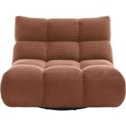 1,5-Sitzer Home Affaire "Cozy Bubble, 360 drehbarer Sessel, Breite 107 cm", rusty, B:112cm H:85cm T:108cm, 95% Polyester, 5% Nylon, Sofas, mit eleganter Steppung, Rundumbezug & weicher Polsterung