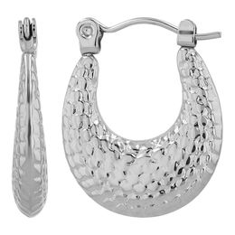 Adelia&acute;s Paar Creolen ADELIA&acute;S "Ohrringe &ndash; Creole aus Edelstahl", Damen, Gr. Damen, Edelstahl, silber, Ohrringe, Geschenkidee: zeitlos und vielseitig