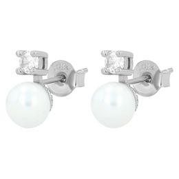 Adelia&acute;s Paar Ohrh&auml;nger ADELIA&acute;S "Ohrringe &ndash; Ohrstecker aus 925 Silber mit S&uuml;&szlig;wasserperle", Damen, Gr. Damen, Silber 925 (Sterlingsilber), silber, Ohrringe, Ideal als Geschenk zum einen besonderen Tag