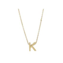 Adelia&acute;s Kette ohne Anh&auml;nger ADELIA&acute;S "Halskette &ndash; Buchstabe N aus Edelstahl 45+5", gold, Halsketten, Damen, 50cm, Edelstahl, Zum Verschenken an Menschen, die Ihnen am Herzen liegen