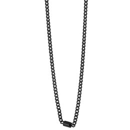 Adelia&acute;s Kette ohne Anh&auml;nger ADELIA&acute;S "Halskette &ndash; Panzerkette aus Edelstahl 60 cm", schwarz, Halsketten, Damen, 60cm, Edelstahl, Zum Verschenken an Menschen, die Ihnen am Herzen liegen