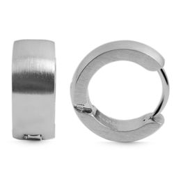 Adelia&acute;s Klappcreolen ADELIA&acute;S "Ohrringe &ndash; Klappcreole aus Edelstahl", Damen, Gr. Damen, Edelstahl, silber, Ohrringe Klappcreolen, Ideal als Geschenk zum Weihnachten