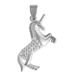 Adelia&acute;s Kettenanh&auml;nger ADELIA&acute;S "Anh&auml;nger &ndash; Einhorn Anh&auml;nger aus 925 Silber mit Zirkonia", silber, Schmuckanh&auml;nger, Damen, Silber 925 (Sterlingsilber), Kettenanh&auml;nger, Zum Verschenken &ndash; ideal zum Jubil&auml;um