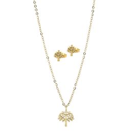 Adelia&acute;s Kette ohne Anh&auml;nger ADELIA&acute;S "Halskette mit Anh&auml;nger &ndash; Lebensbaum aus Edelstahl", gold, Halsketten, Damen, 45cm, Edelstahl, Perfekt zum Verschenken an besondere Menschen