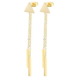 Adelia&acute;s Paar Ohrh&auml;nger ADELIA&acute;S "Ohrringe &ndash; Ohrstecker aus Edelstahl", Damen, Gr. Damen, Edelstahl, gold, Ohrringe, Ideal als Geschenk &ndash; dezent und elegant