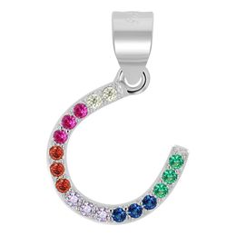 Adelia&acute;s Kettenanh&auml;nger ADELIA&acute;S "Anh&auml;nger aus 925 Silber", bunt (silber), Schmuckanh&auml;nger, Damen, Silber 925 (Sterlingsilber), Kettenanh&auml;nger, Perfekt zum Verschenken an besondere Menschen