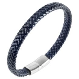 Adelia&acute;s Armband ADELIA&acute;S "Armband &ndash; Textilarmband aus Leder 20 cm", blau, Armb&auml;nder, Damen, 20cm, Leder, Armband, Zum Verschenken &ndash; ideal zum einfach so