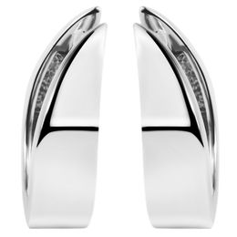 Adelia&acute;s Klappcreolen ADELIA&acute;S "Ohrringe &ndash; Klappcreole aus 925 Silber mit Zirkonia", Damen, Gr. Damen, Silber 925 (Sterlingsilber), silber, Ohrringe Klappcreolen, Zum Verschenken &ndash; ideal zum Valentinstag