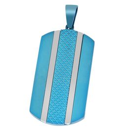 Adelia&acute;s Kettenanh&auml;nger ADELIA&acute;S "Anh&auml;nger aus Edelstahl", blau (silber), Schmuckanh&auml;nger, Damen, Edelstahl, Kettenanh&auml;nger, Ideal als Geschenk f&uuml;r besondere Anl&auml;sse