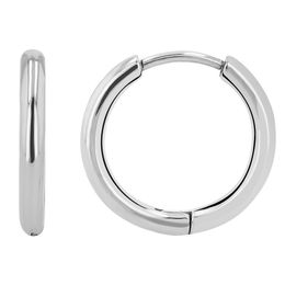 Adelia&acute;s Klappcreolen ADELIA&acute;S "Ohrringe &ndash; Klappcreole aus Titan", Damen, Gr. Unisex, Titan, silber, Ohrringe Klappcreolen, Ein Geschenk, das Freude macht