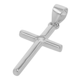 Adelia&acute;s Kettenanh&auml;nger ADELIA&acute;S "Anh&auml;nger &ndash; Kreuz Kreuzanh&auml;nger aus 925 Silber mit Zirkonia", silber, Schmuckanh&auml;nger, Damen, Silber 925 (Sterlingsilber), Kettenanh&auml;nger, Sch&ouml;ne Geschenkidee zum Weihnachten
