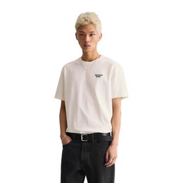 Marc O'Polo T-Shirt MARC O'POLO DENIM, Jungen, Gr. XL, wei&szlig; (silky wei&szlig;), Jersey, Obermaterial: 100% Baumwolle, bedruckt, relaxed fit normal, Rundhals, Shirts T-Shirt, relaxed fit mit R&uuml;ckenprint