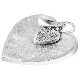 Adelia&acute;s Kettenanh&auml;nger ADELIA&acute;S "Anh&auml;nger &ndash; Herz Herzanh&auml;nger aus 925 Silber mit Zirkonia", silber, Schmuckanh&auml;nger, Damen, Silber 925 (Sterlingsilber), Kettenanh&auml;nger, Zum Verschenken an Menschen, die Ihnen am Herzen liegen