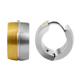 Adelia&acute;s Klappcreolen ADELIA&acute;S "Ohrringe &ndash; Klappcreole aus Edelstahl", Damen, Gr. Damen, Edelstahl, gold (wei&szlig;), Ohrringe Klappcreolen, Zum Verschenken &ndash; ideal zum Geburtstag