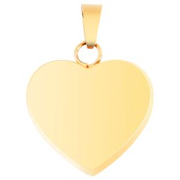 Adelia&acute;s Kettenanh&auml;nger ADELIA&acute;S "Anh&auml;nger &ndash; Herz Herzanh&auml;nger aus Edelstahl", gold, Schmuckanh&auml;nger, Damen, Edelstahl, Kettenanh&auml;nger, Perfekt als Geschenk zum Valentinstag