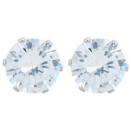 Adelia&acute;s Paar Ohrh&auml;nger ADELIA&acute;S "Ohrringe &ndash; Ohrstecker aus Edelstahl mit Zirkonia", Damen, Gr. Damen, Edelstahl, silber, Ohrringe, Perfekt als Geschenk zum Muttertag